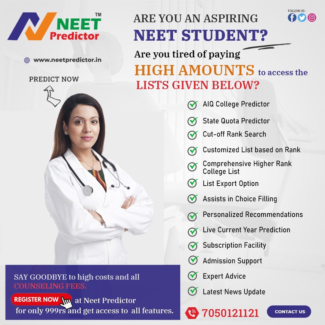 NEET 2023 College Predictor: Find the Best AIQ Colleges for Your Score